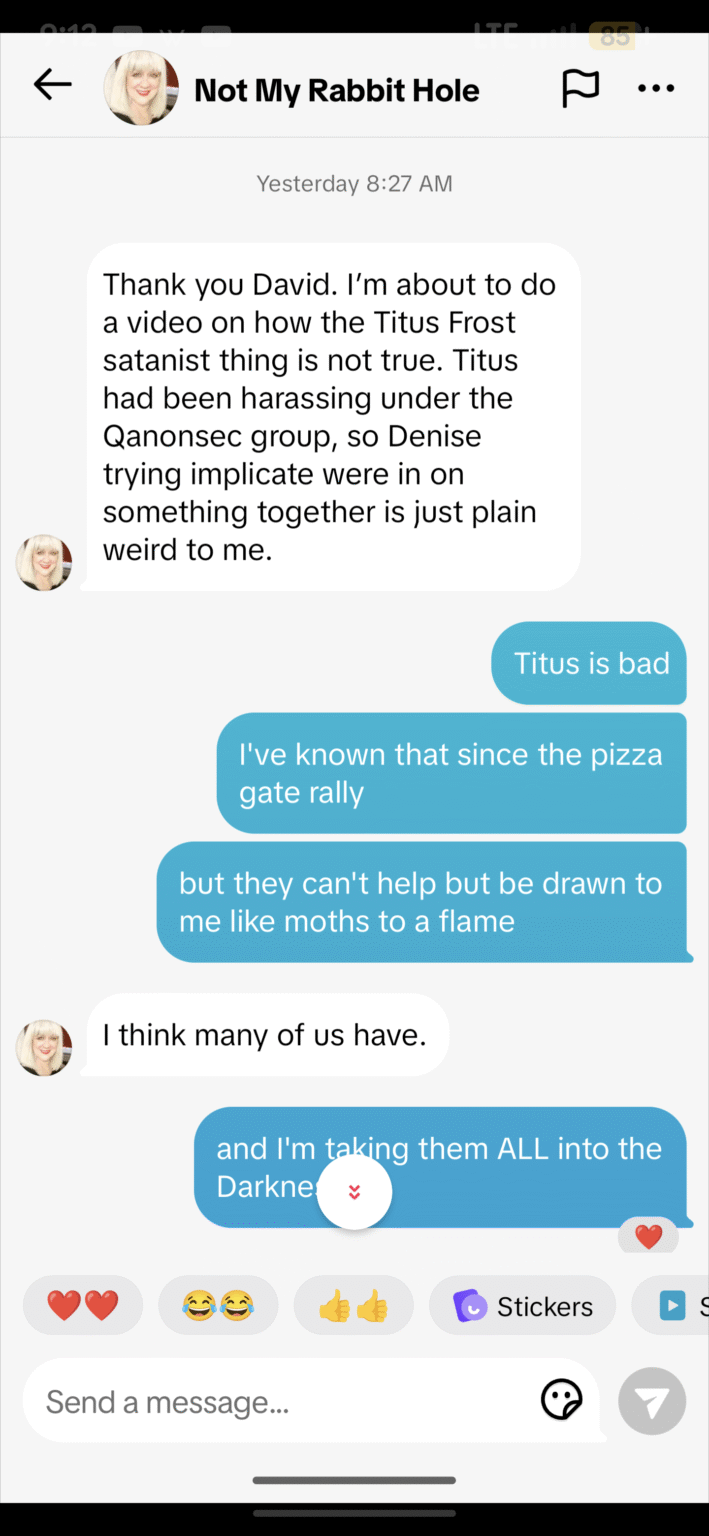 Tere Joyce Follows Lucien Greaves on X and Michael Aquino, Or at Least ...