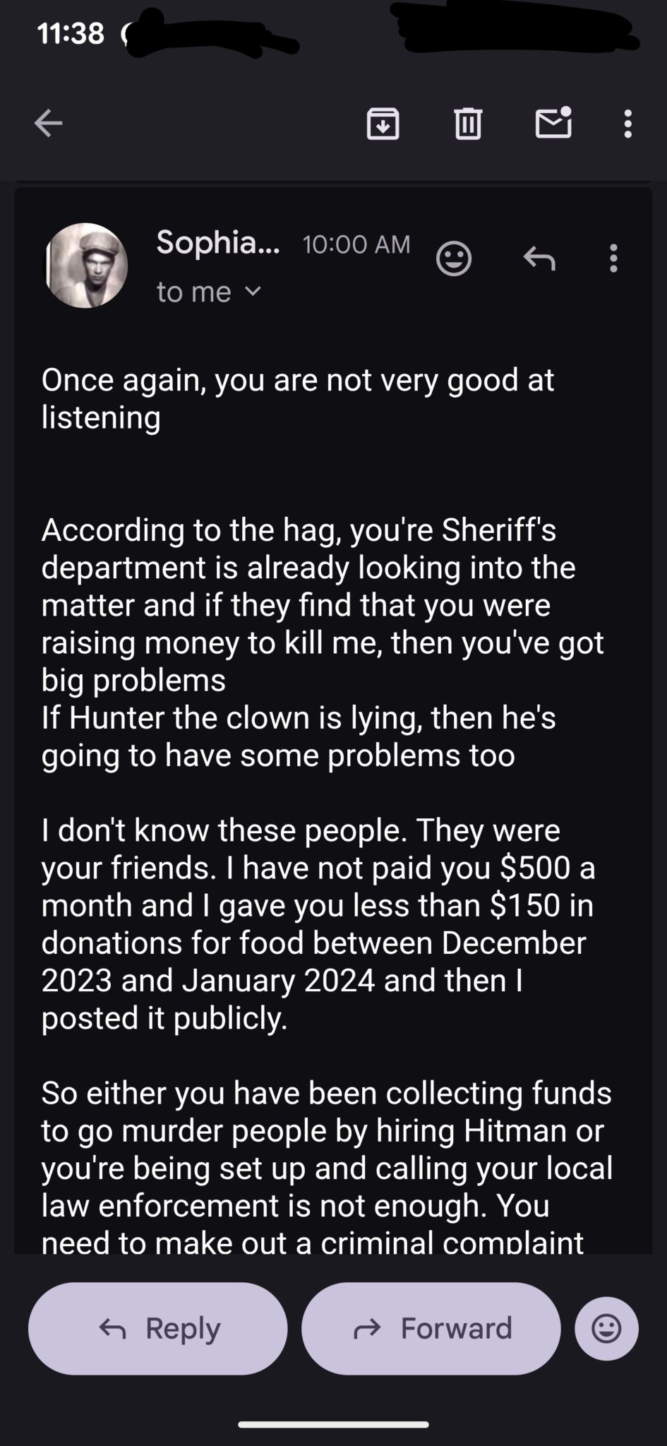 So Tere Joyce Calls Me TWICE with Unsolicited During My YouTube Live ...